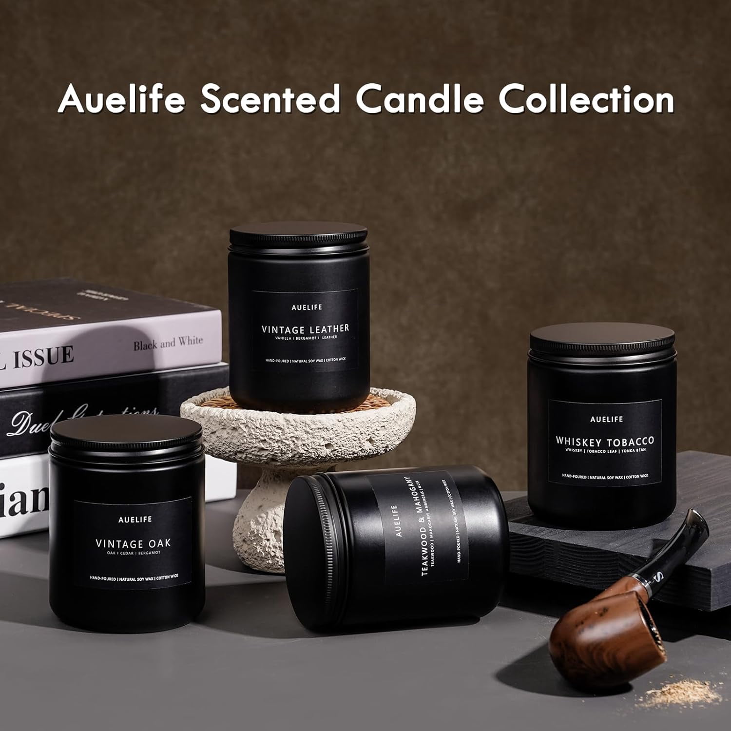Chenran-Scented Candles Set | Gifts for Men - 4Pack Masculine Candle ...