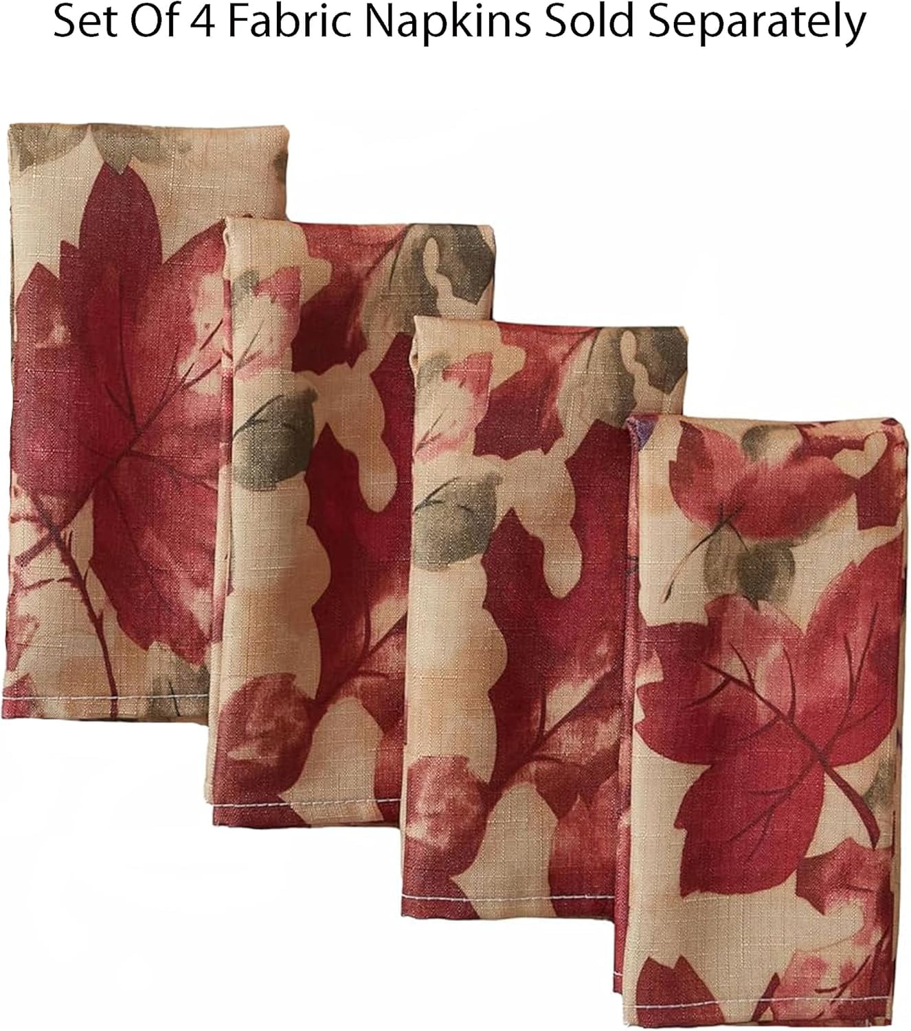 Chenran-Thanksgiving Autumn Leaf Collage Fabric Napkin Set ...