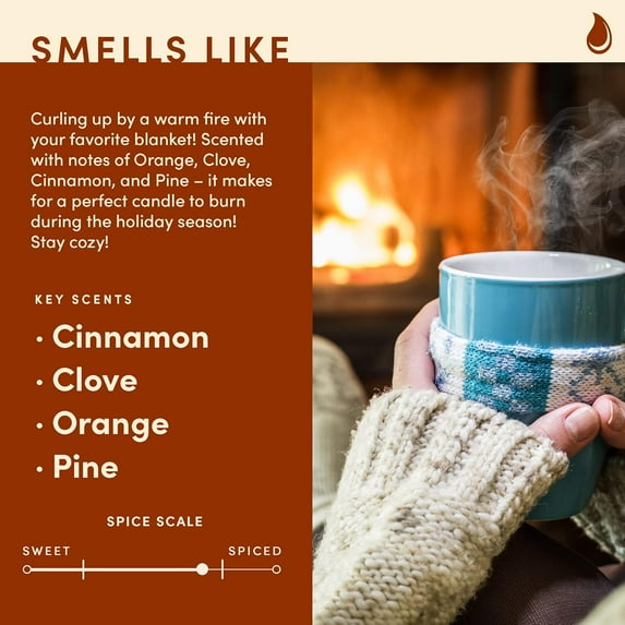 Chenran-Wax & Wit Warm and Cozy Christmas Candles Scented – Orange, Cinnamon, Clove, Pine – Fall ...