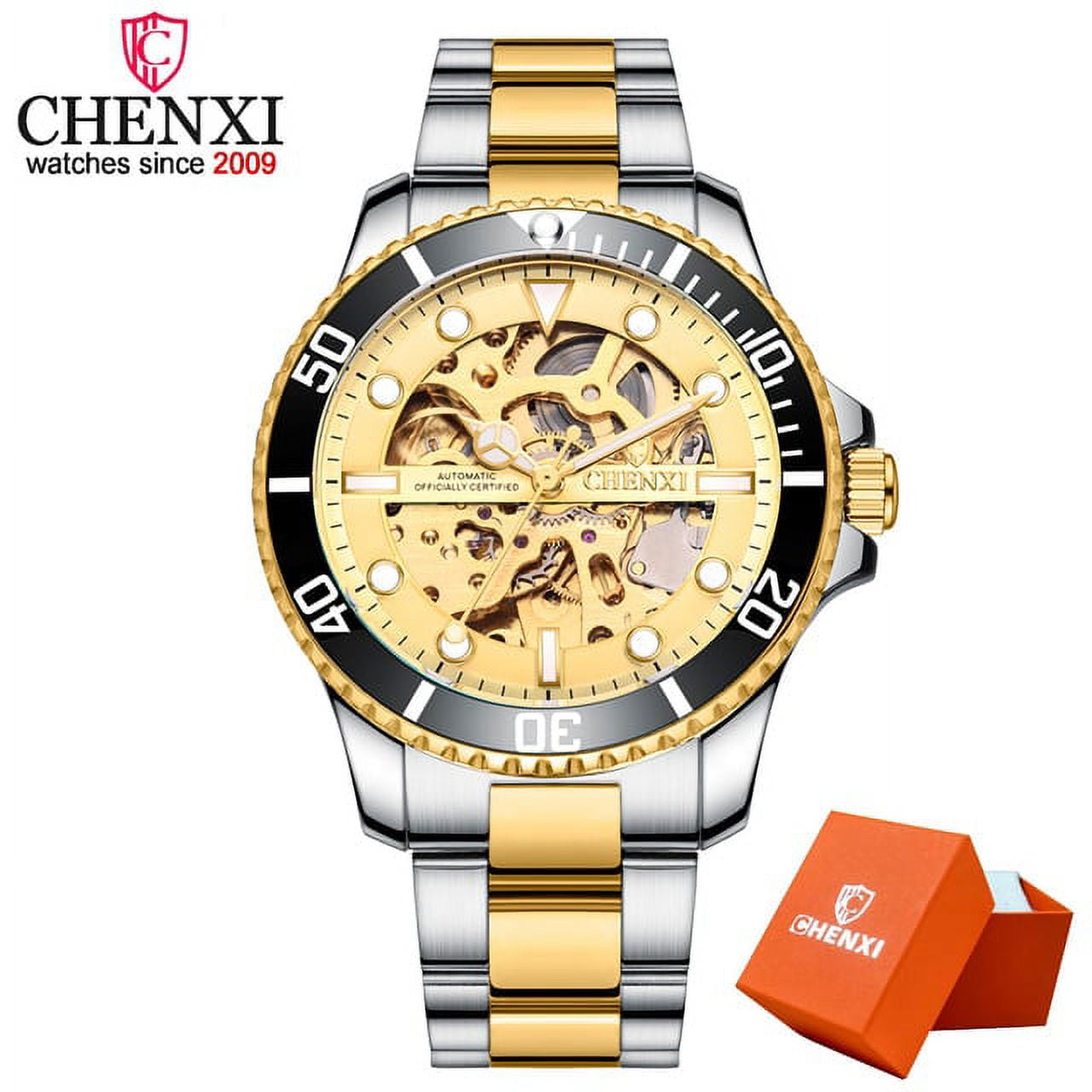 Chenxi Brand Luxury Classic Blue Men Watches Automatic Mechanical Wristwatch Male Waterproof ...
