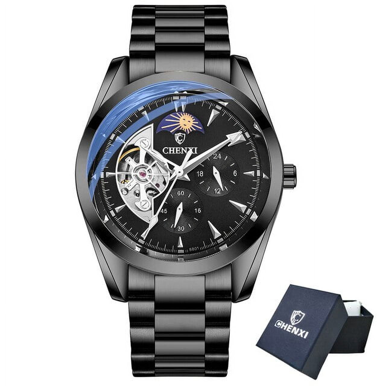 Chenxi Business Watch Men Automatic Luminous Clock Men's Tourbillon Waterproof Wrist Watch Full ...
