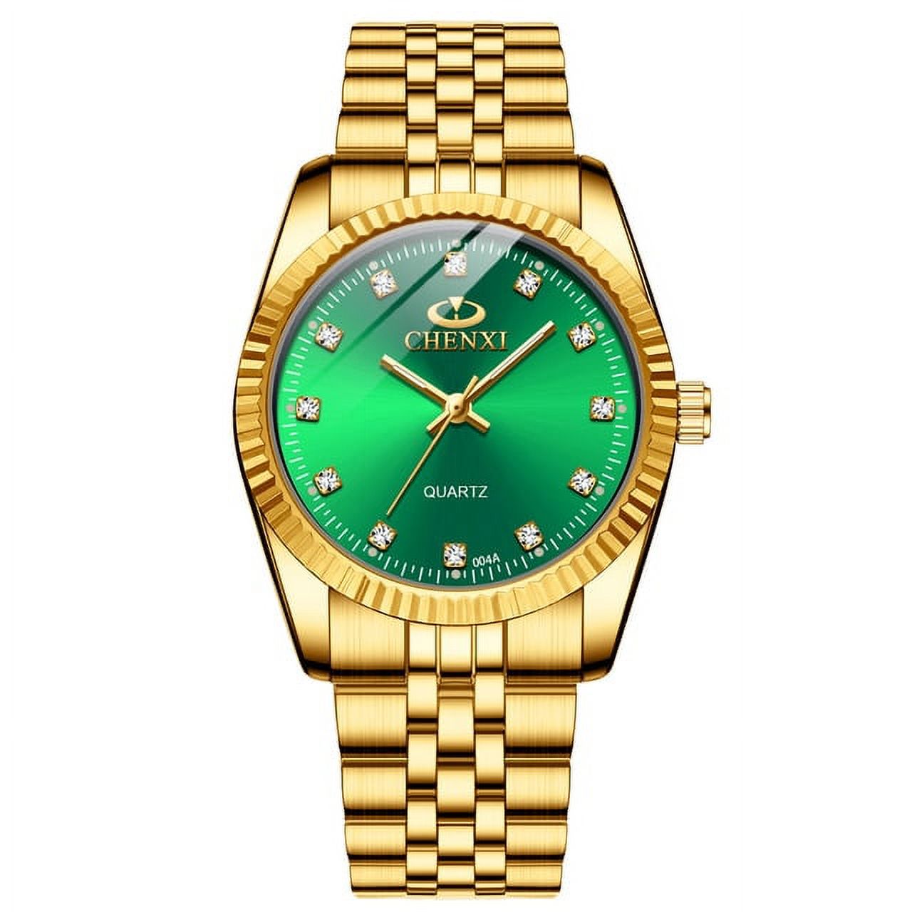 Chenxi Fashion Luxury Men Women Watch Gold Blue Quartz Wrist Watch ...