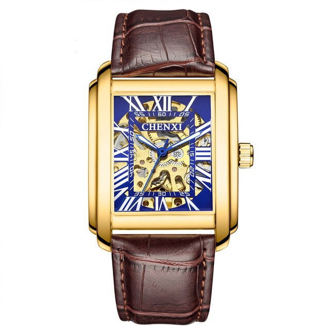 Chenxi Luxury Gold Automatic Watch Men Business Waterproof Skeleton Tourbillon Mechanical ...