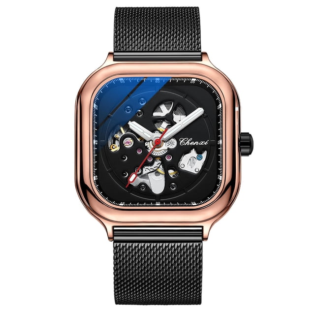 Chenxi Mechanical Watch for Men, with Square Dial, Optional Multicolor ...