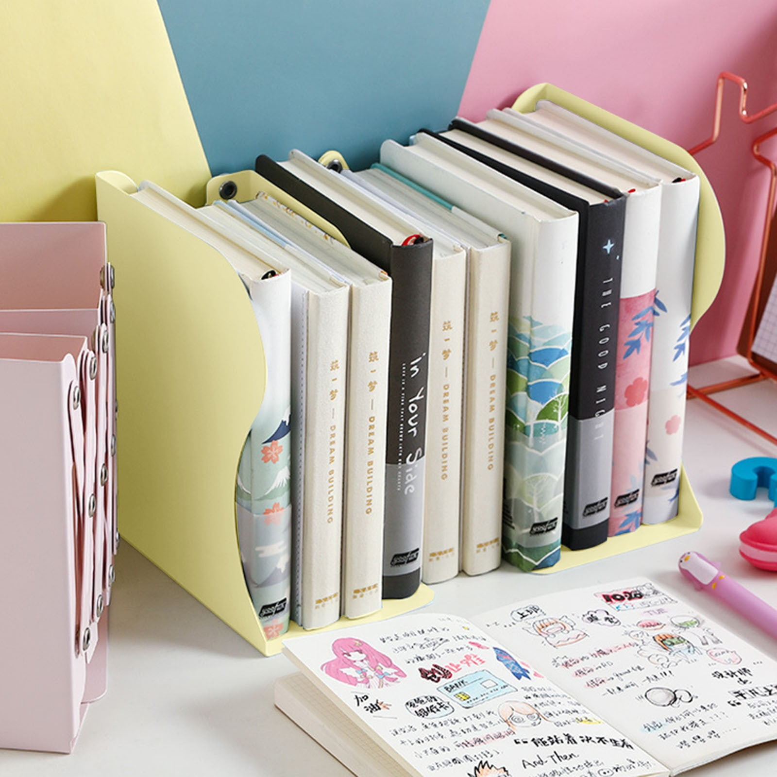 ChenyG Book Ends for Shelves Heavy Duty Book Ends Adjustable Bookends ...