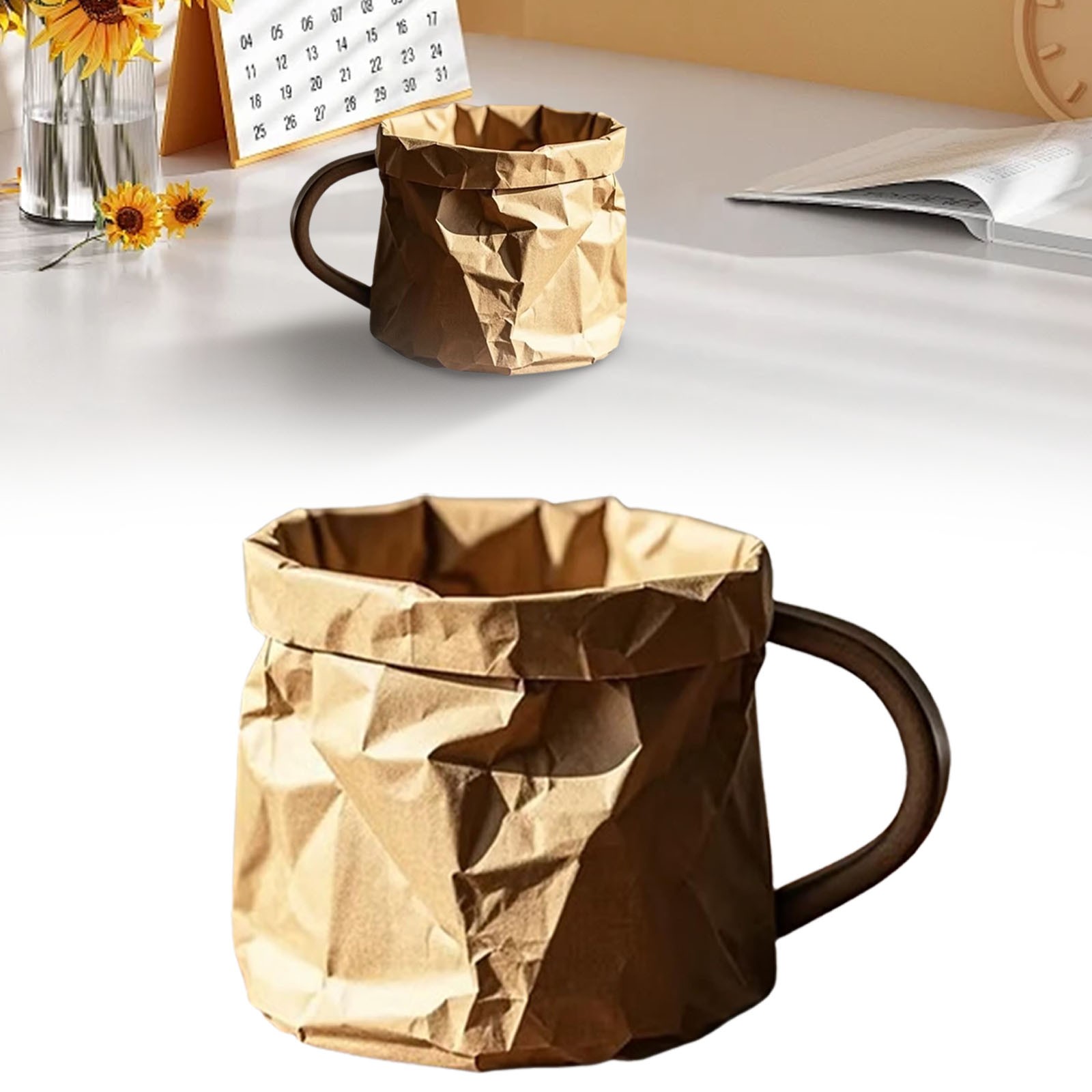 ChenyG Paper Bag Mug Colleague'S Birthday Paper Bag Shaped Mug Cute ...