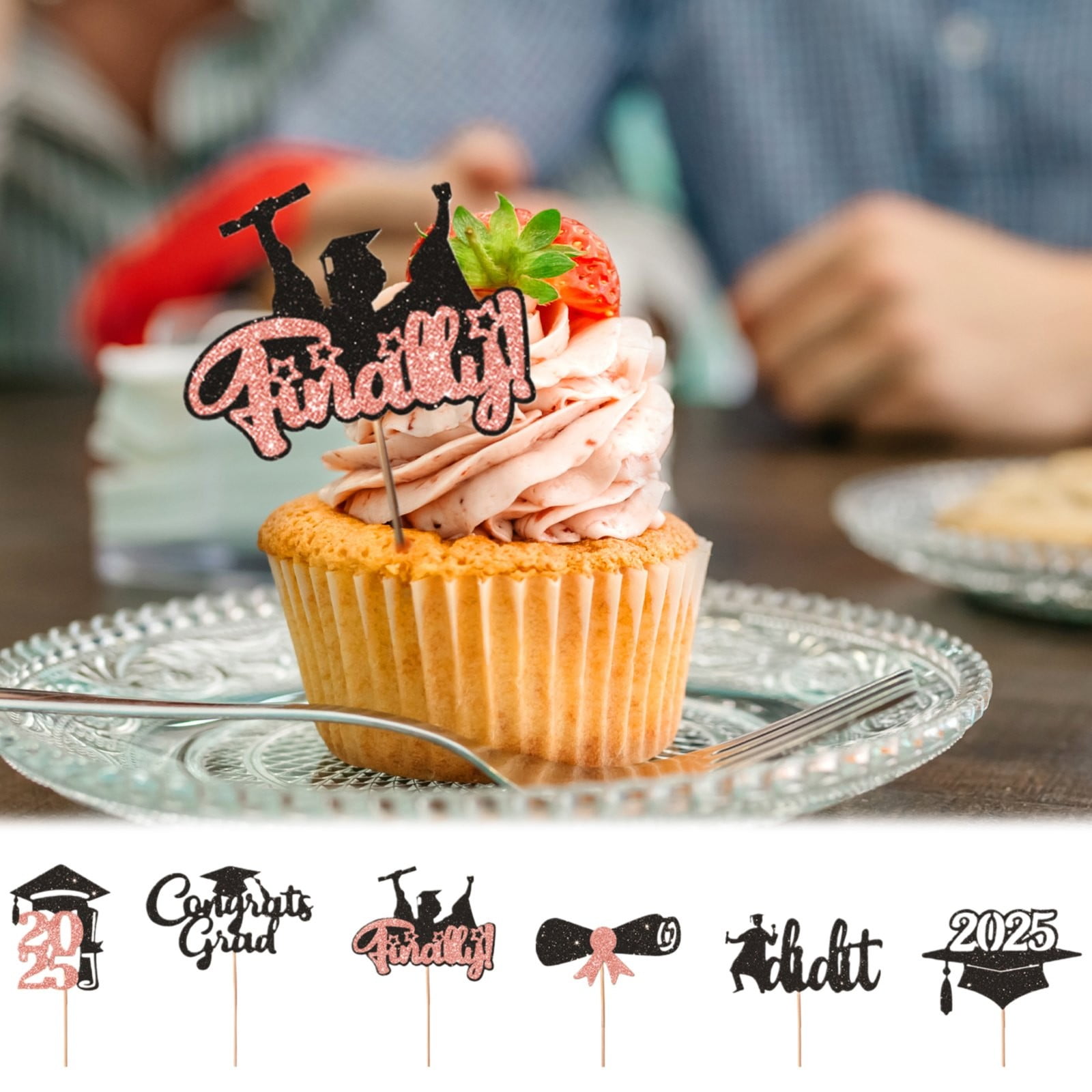 ChenyG graduation decorations Graduation 2025 36pcs Glittering Pieces ...