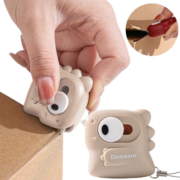 ChenyGod Retractable Box Cutter, Cute Dinosaur-Shaped Mini Box Opener ...