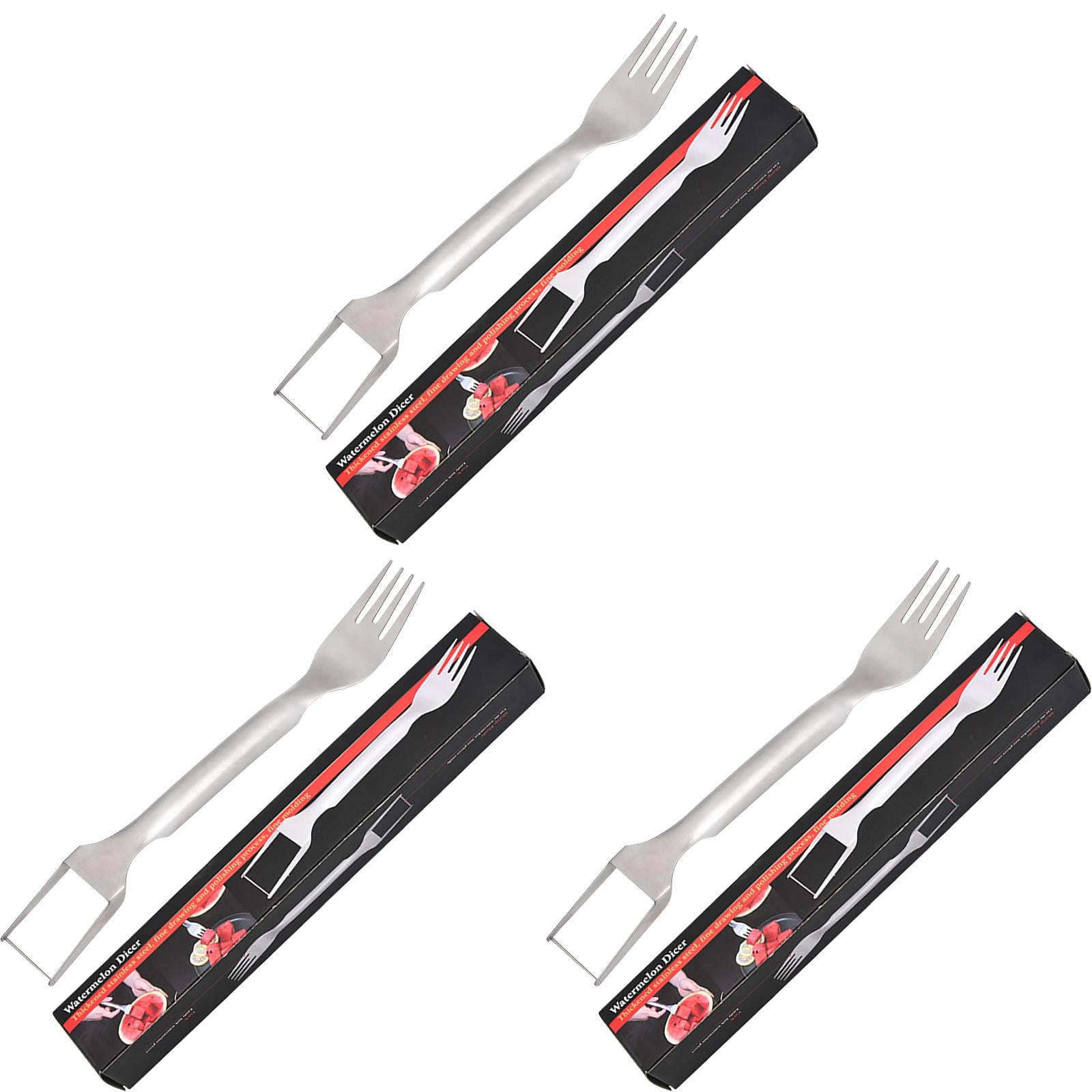 ChenyGod "Silver Purpose Watermelon with fork Ideal for Cutting ...