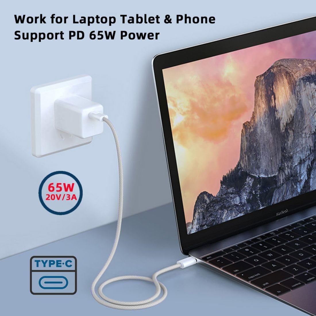 Chenyang 1.0M USB-C Type C Male to Male PD 27W 65W Power 480Mbps Data ...