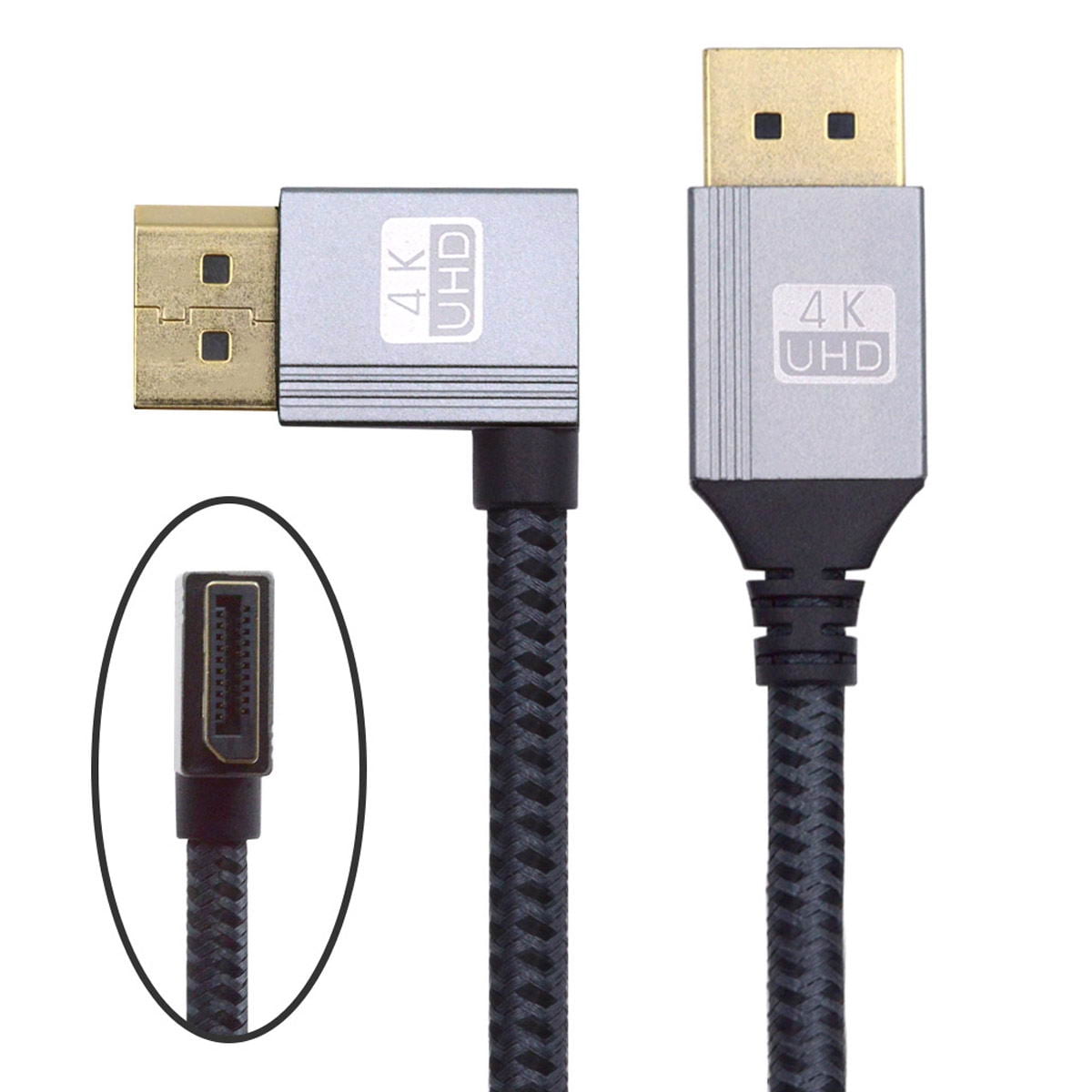 Chenyang 200cm Right Angled DisplayPort DP to DP Cable 4K 60hz Cable ...