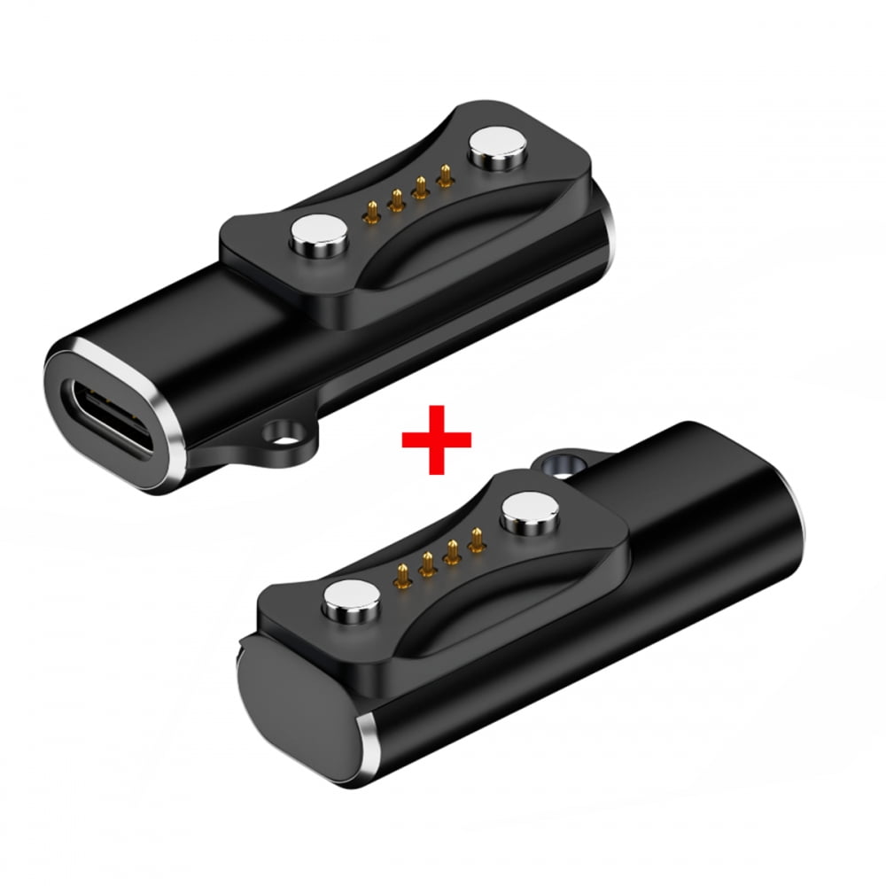 Chenyang 2pcs/lot Magnetic Smart Watch Charging Adapter USB Type-C to 2 ...