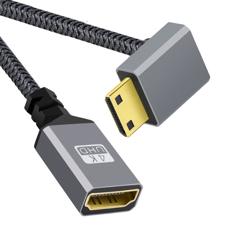 Chenyang 4K Type-C MINI HDMI 1.4 Male 90 Degree Down Angled to HDMI ...