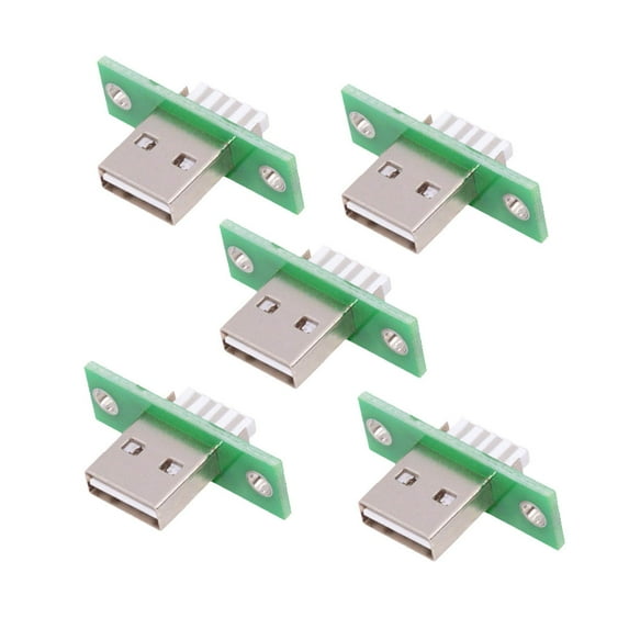 Chenyang 5pcs/set DIY OEM USB Type-A Male Plug Connector with Panel ...
