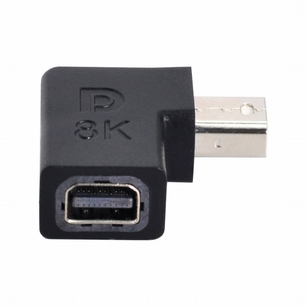 Chenyang Angled Mini DisplayPort 1.4 Male to Mini DP Female 8K 60hz ...