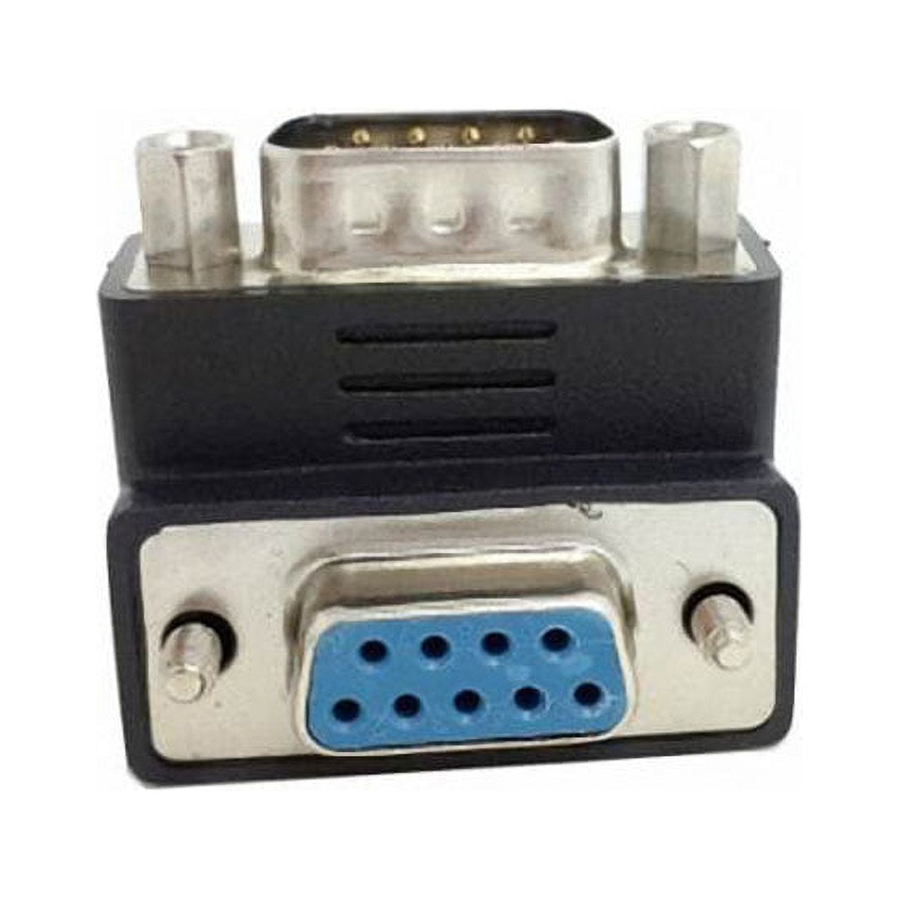 Chenyang CY D-Sub RS232 9Pin Male to Female Down Angled 90 Degree Extension Adapter Adapter ...