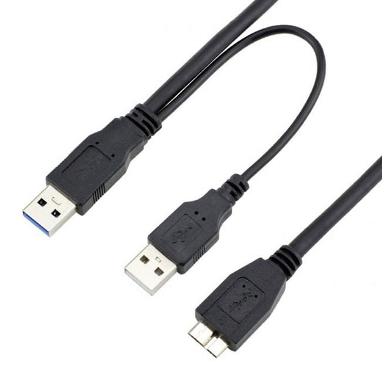Chenyang CY Dual USB3.0 A Male to Micro USB 3.0 Y Cable with Extra ...