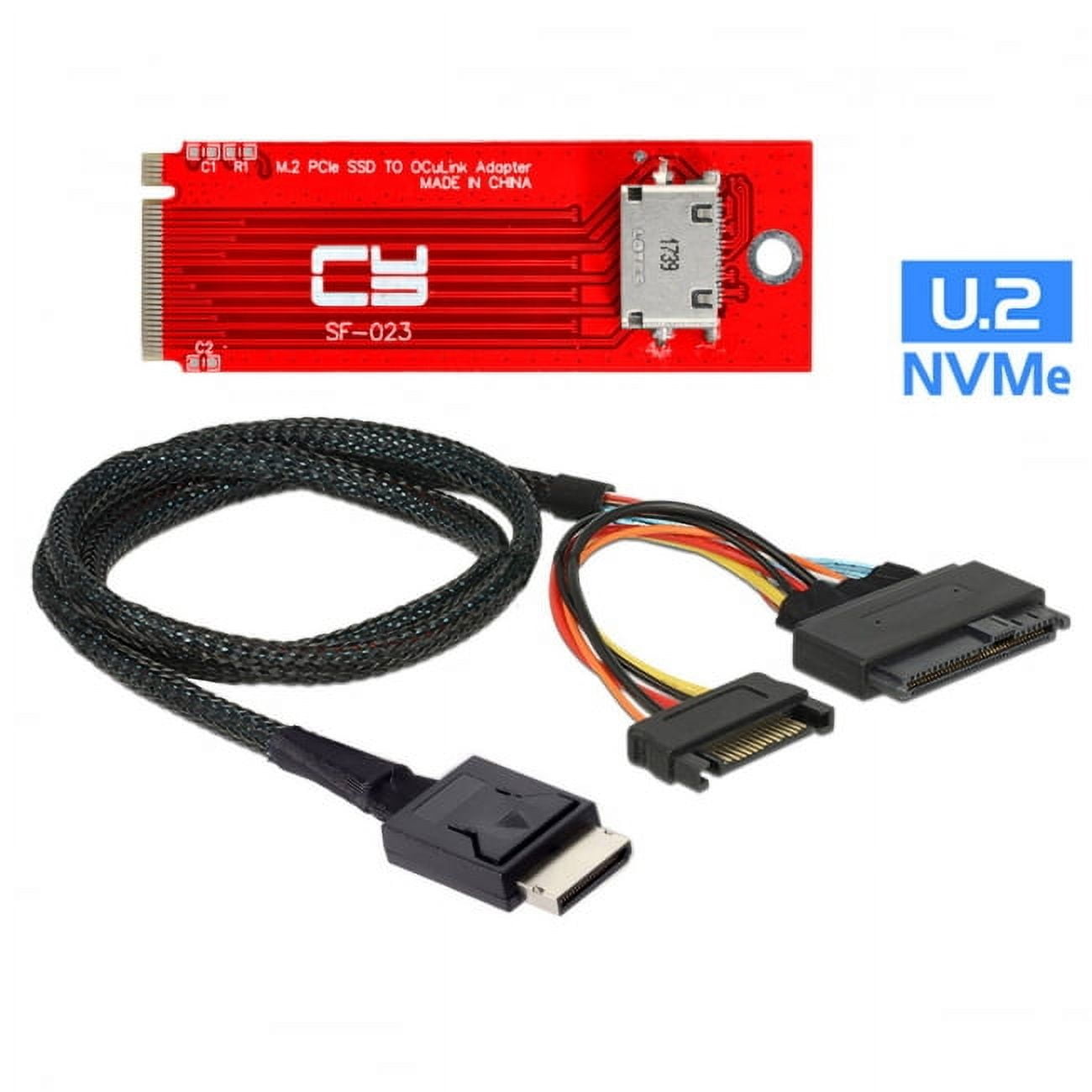 Chenyang CY U.2 SFF-8639 Cable PCI-E 3.0 M.2 M-key to Oculink SFF-8612 SFF-8611 Host Adapter for ...