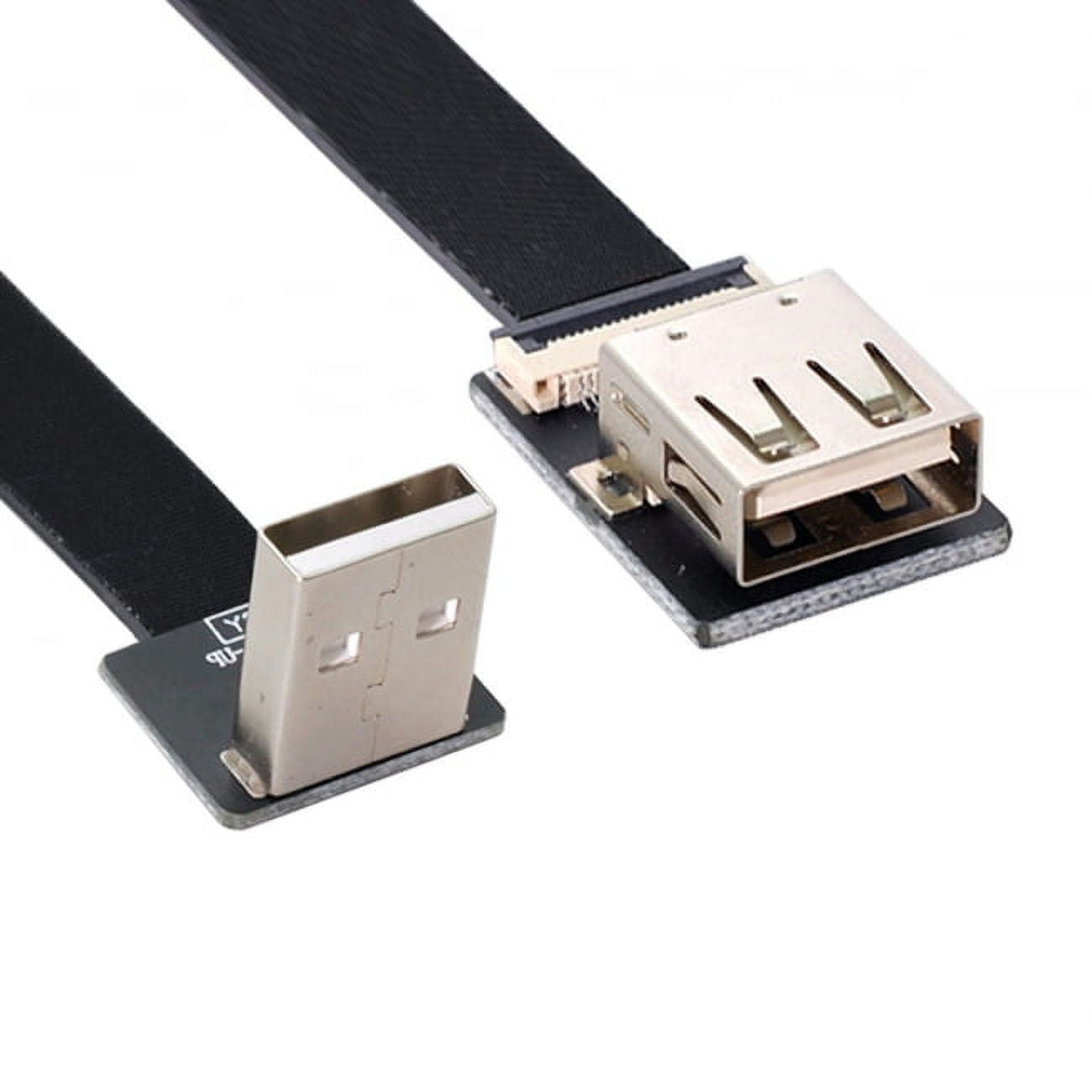 Chenyang CY Up Angled USB 2.0 Type-A Male to Female Extension Data Flat ...
