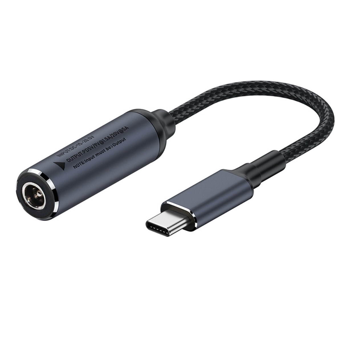 Chenyang DC Jack 5.5X2.5mm Input to USB-C Type-C Power 100W Charge Cable for Laptop Phone PD9V ...