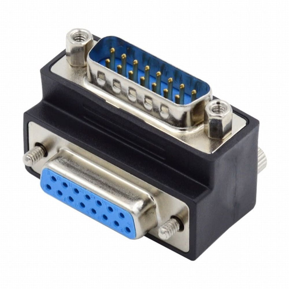 Chenyang DSUB RS232 D-subminiature 15pin Male Nut to Female Screw Extension Adapter DB Connector ...