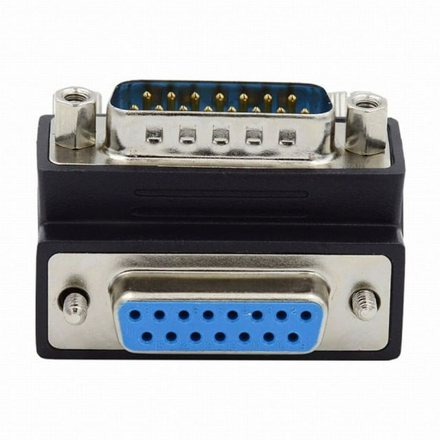 Chenyang DSUB RS232 D-subminiature 15pin Male Nut to Female Screw Extension Adapter DB Connector ...