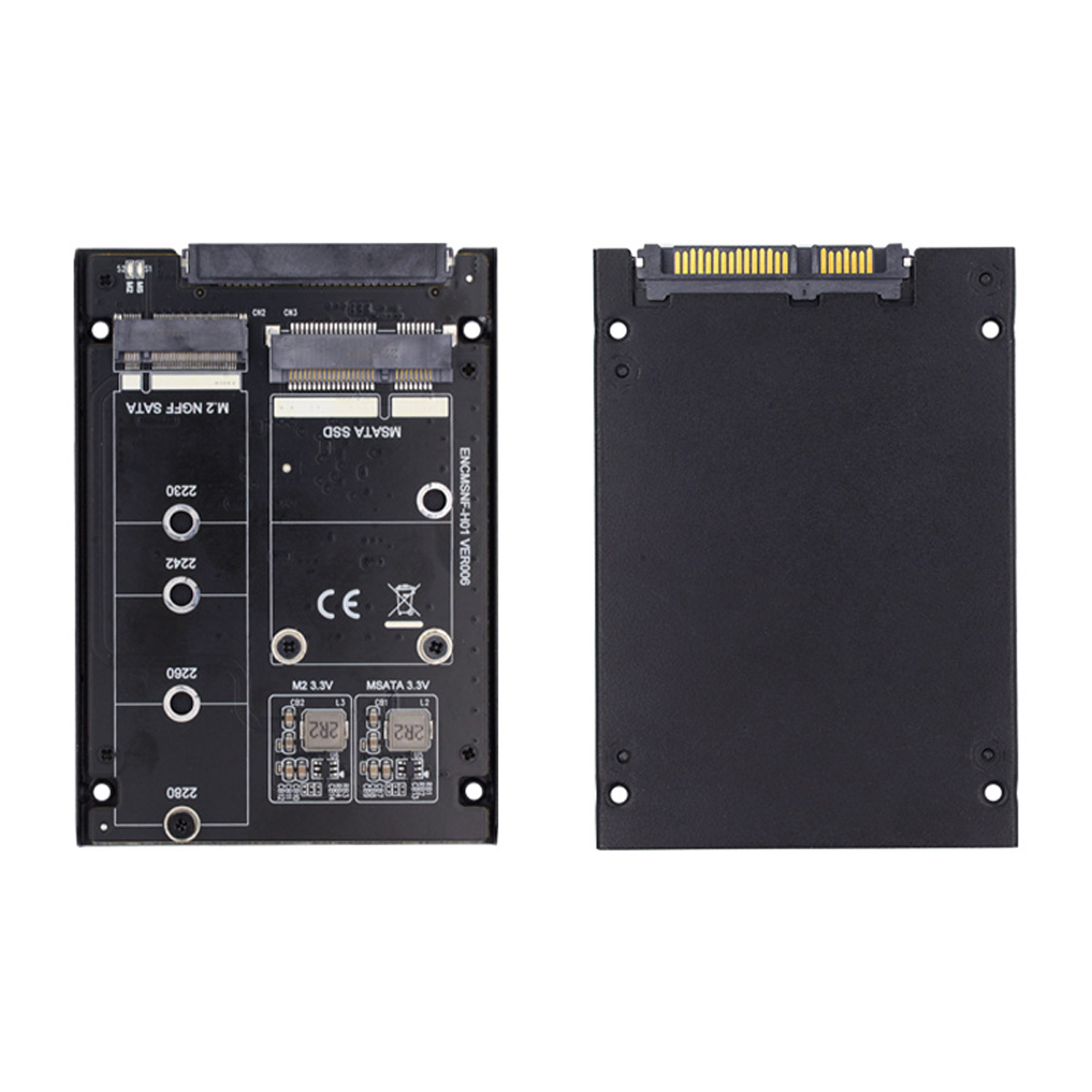 Chenyang Dual MSATA NGFF B+M SSD Card JBOD Raid0 Span Bridge to 2.5inch ...