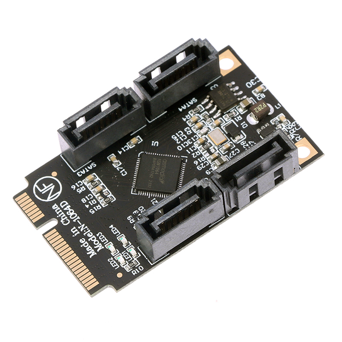 Chenyang Mini PCI-E PCI Express to SATA 3.0 Four Ports Adapter ...