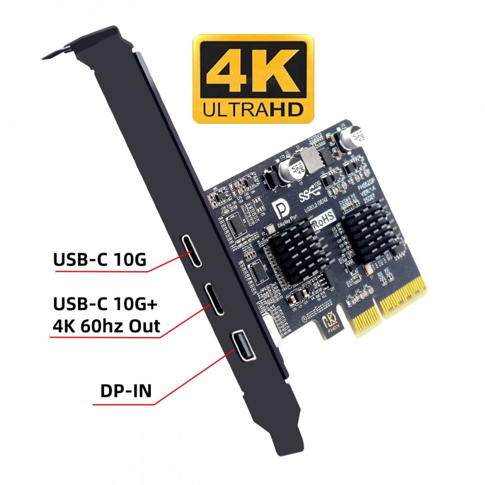 Chenyang PCI-E Express 4x & Mini Displayport 1.4 Input to Dual 10Gbps ...