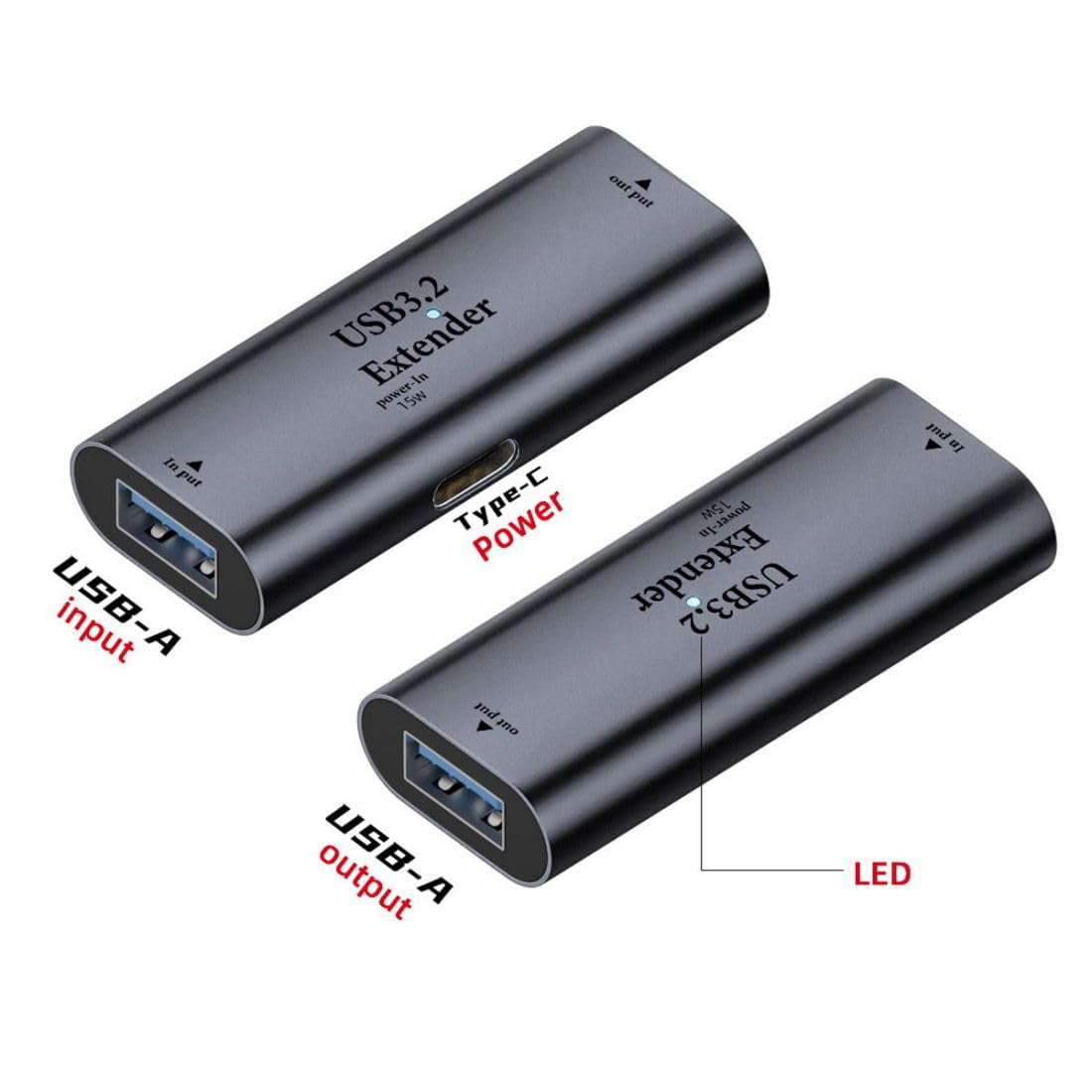 Chenyang USB 3.0 Active Repeater Adapter Type-A Female to Type-A Female ...