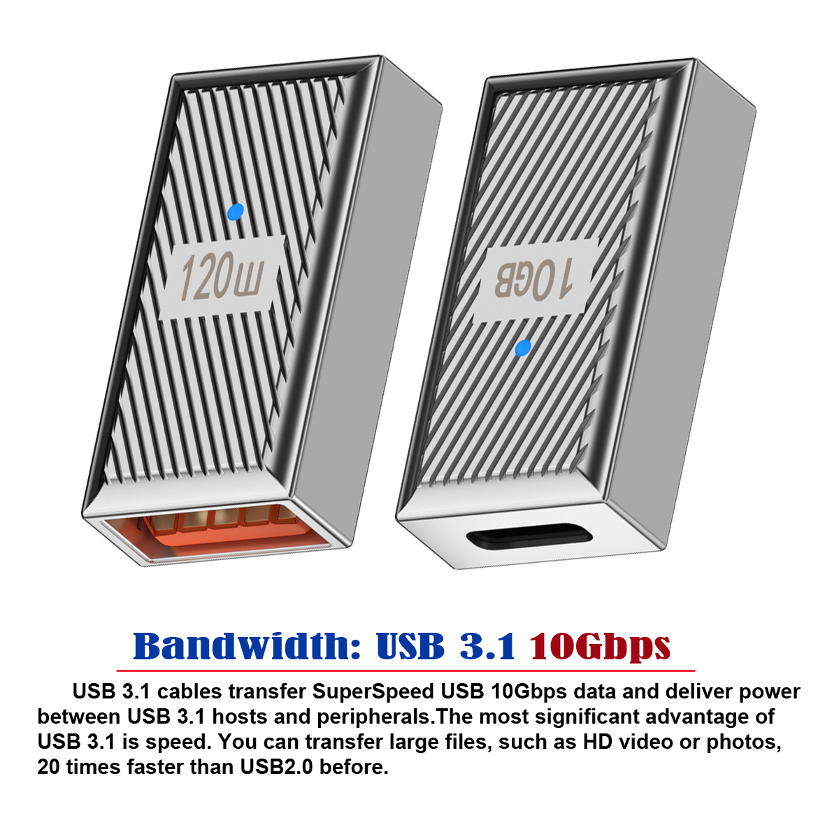 Chenyang USB-C USB 3.1 Type C Female to USB 3.0 A Female 10Gbps OTG ...