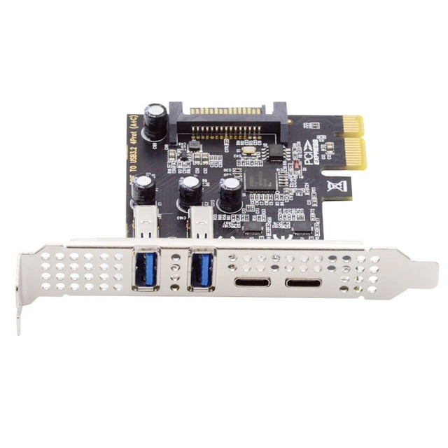 Chenyang USB3.1 Gen1 5Gbps Dual Type-A & Type-C USB-C Female to PCI-E ...