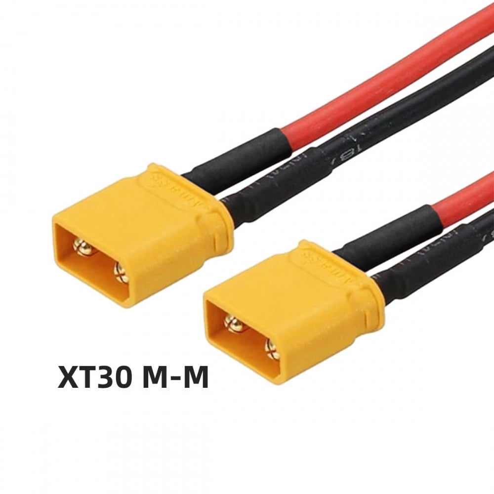Chenyang XT30 Male to Male 18AWG Extension Cable Connector for RC ...