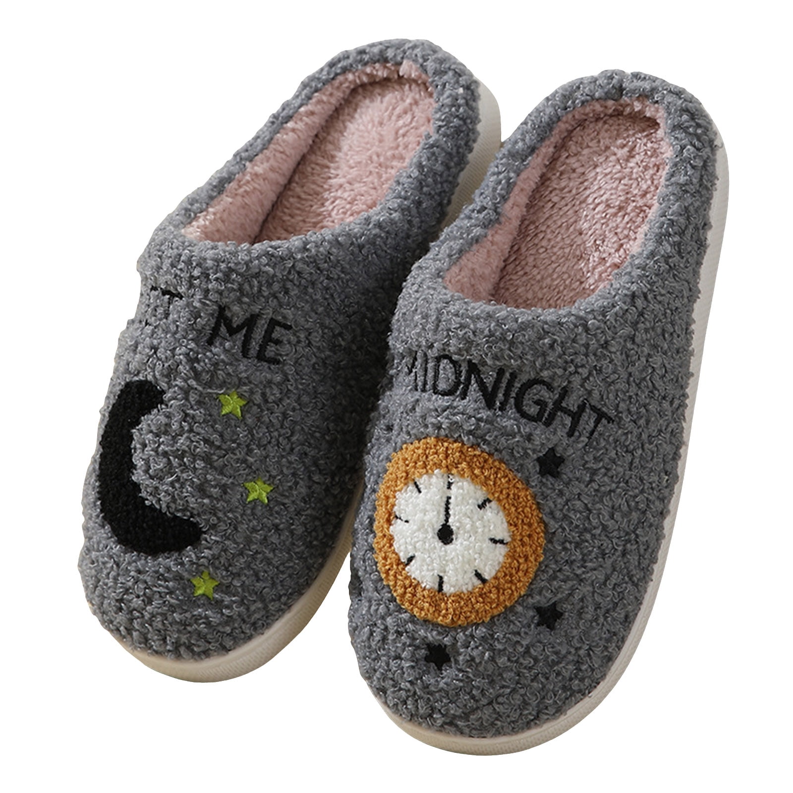 Chenyee Bedroom Slippers for Women Soft Plush Slip On Indoor Slipperts ...