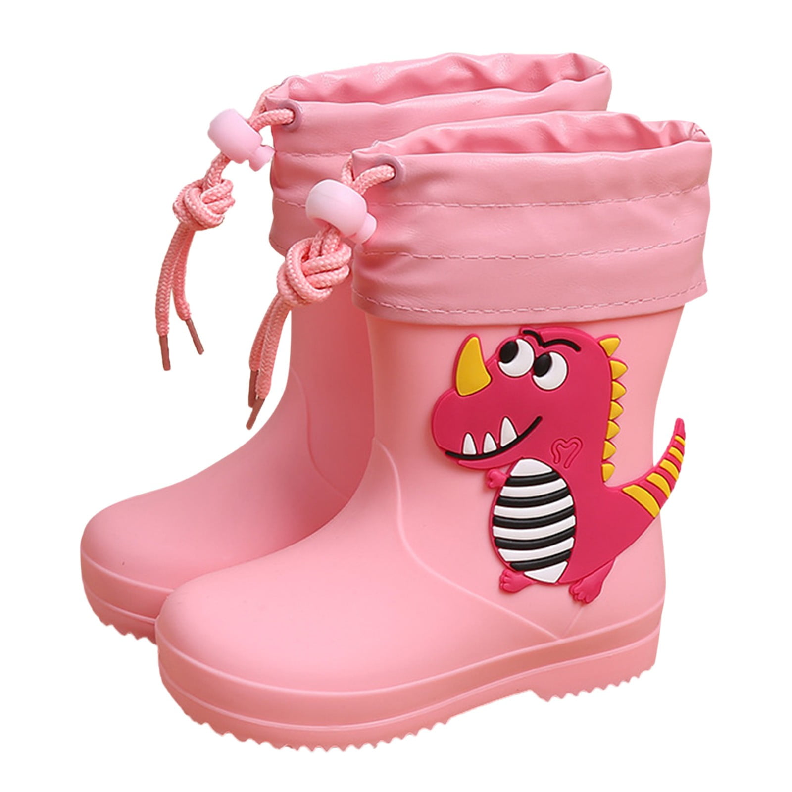 Chenyee Kids Rain Boots for Boys Girls Cartoon Printed Water Shoes Mid ...