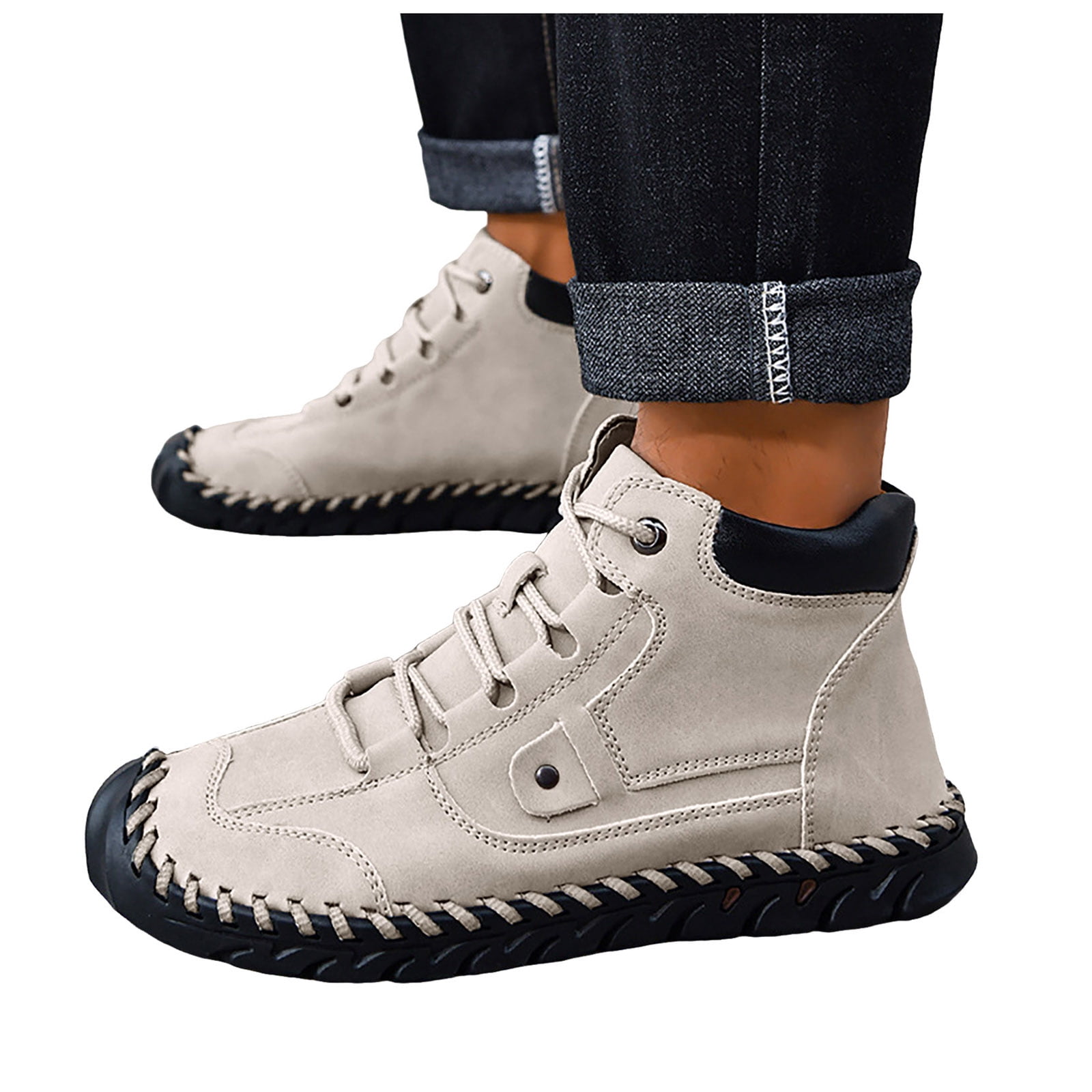 Chenyee Mens Casual Dress Shoes Ankle Boots Lightweight Slip On Loafers ...