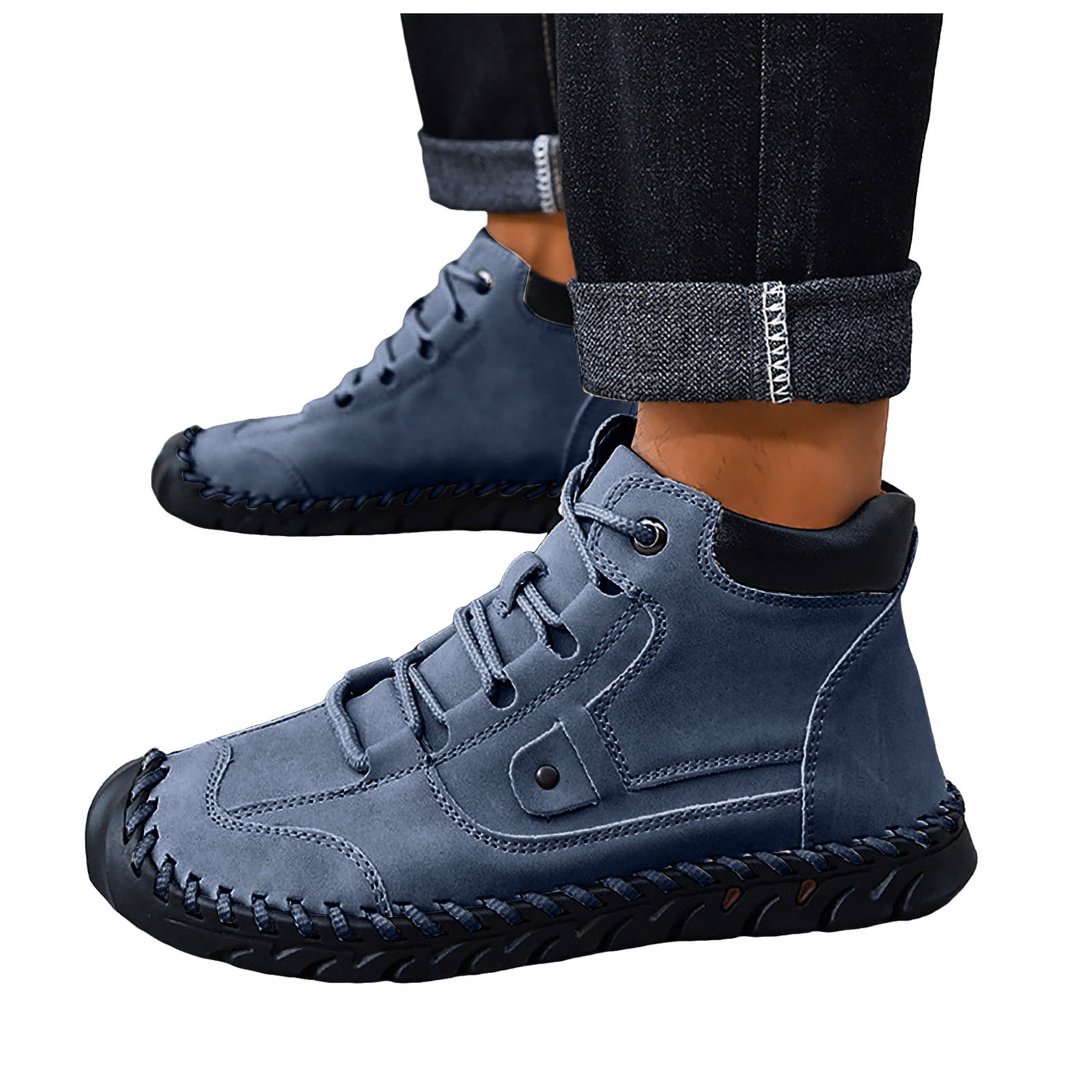 Chenyee Mens Casual Dress Shoes Ankle Boots Lightweight Slip On Loafers ...