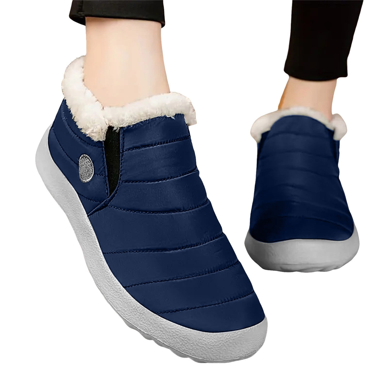 Chenyee Snow Boots for Women Men Fleece Lined Comfortable Warm Ankle ...