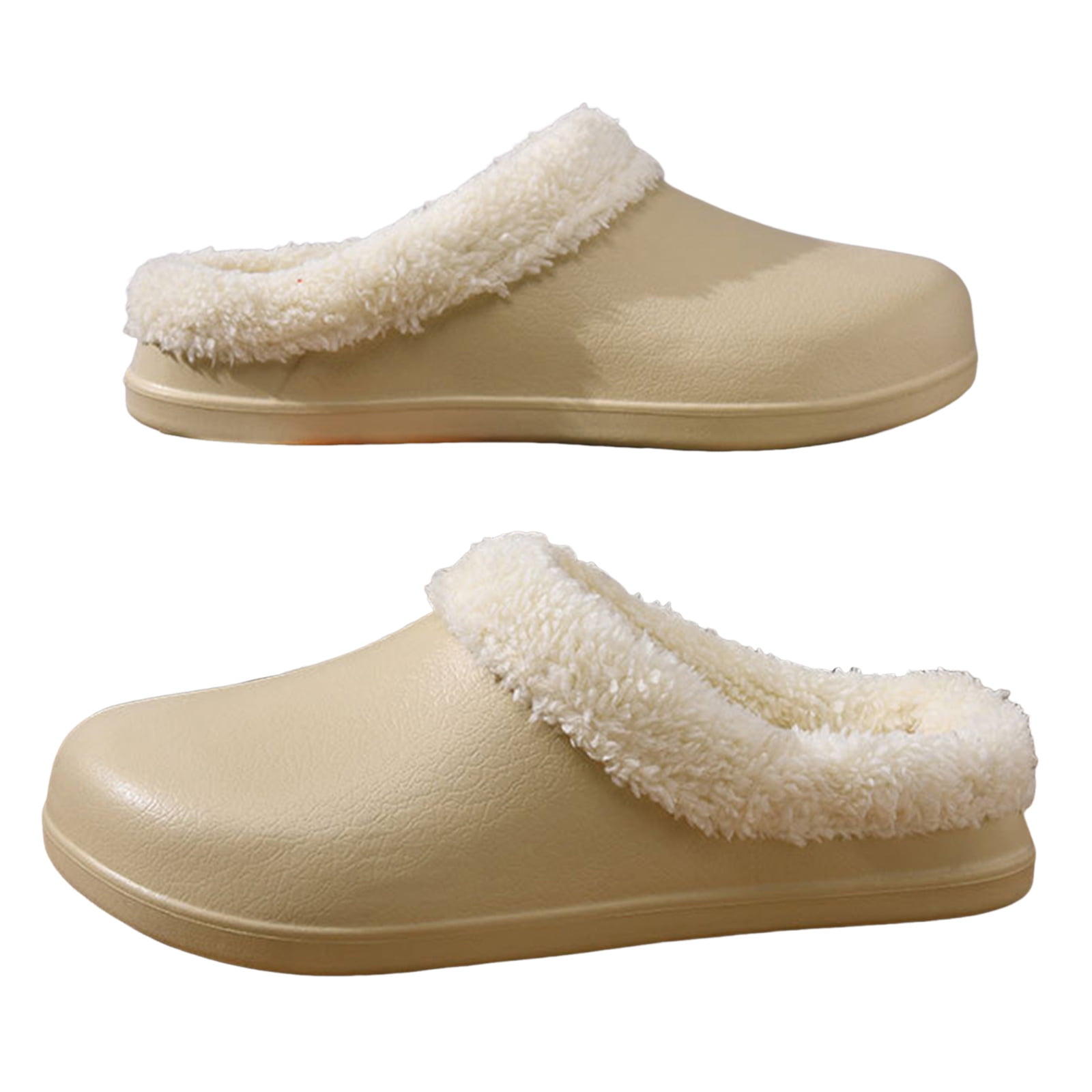 Chenyee Womens Men's Fleece Lined Clogs Warm Garden Slippers ...