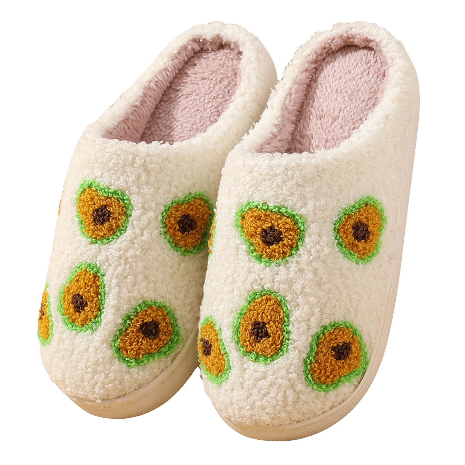 Chenyee Womens Mens Fuzzy Slippers Memory Foam Cute Cartoon Plush Warm ...