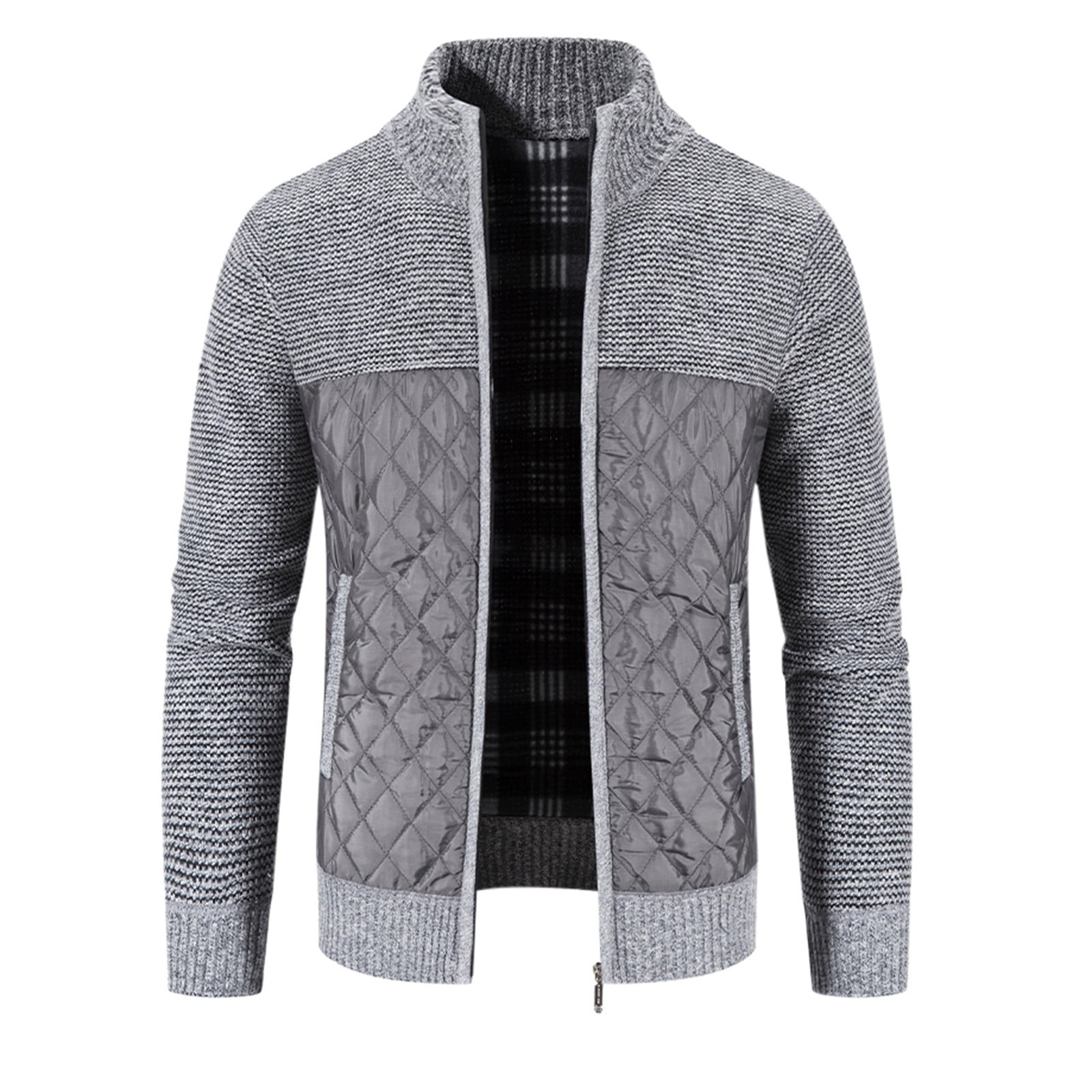 Chenyuanyuan Jackets For Men Winter Cottonpadded Jacket Stand Collar