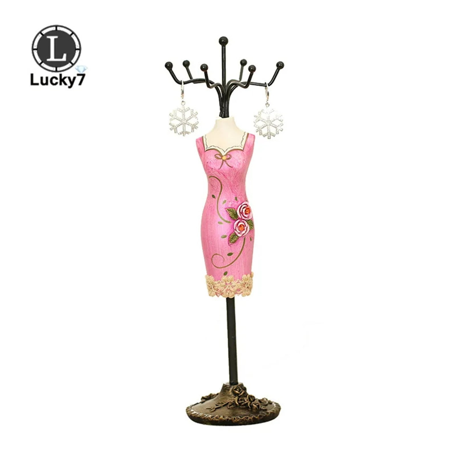 Cheongsam Model Creative Resin Iron Necklace Jewelry Shelf Rotating ...