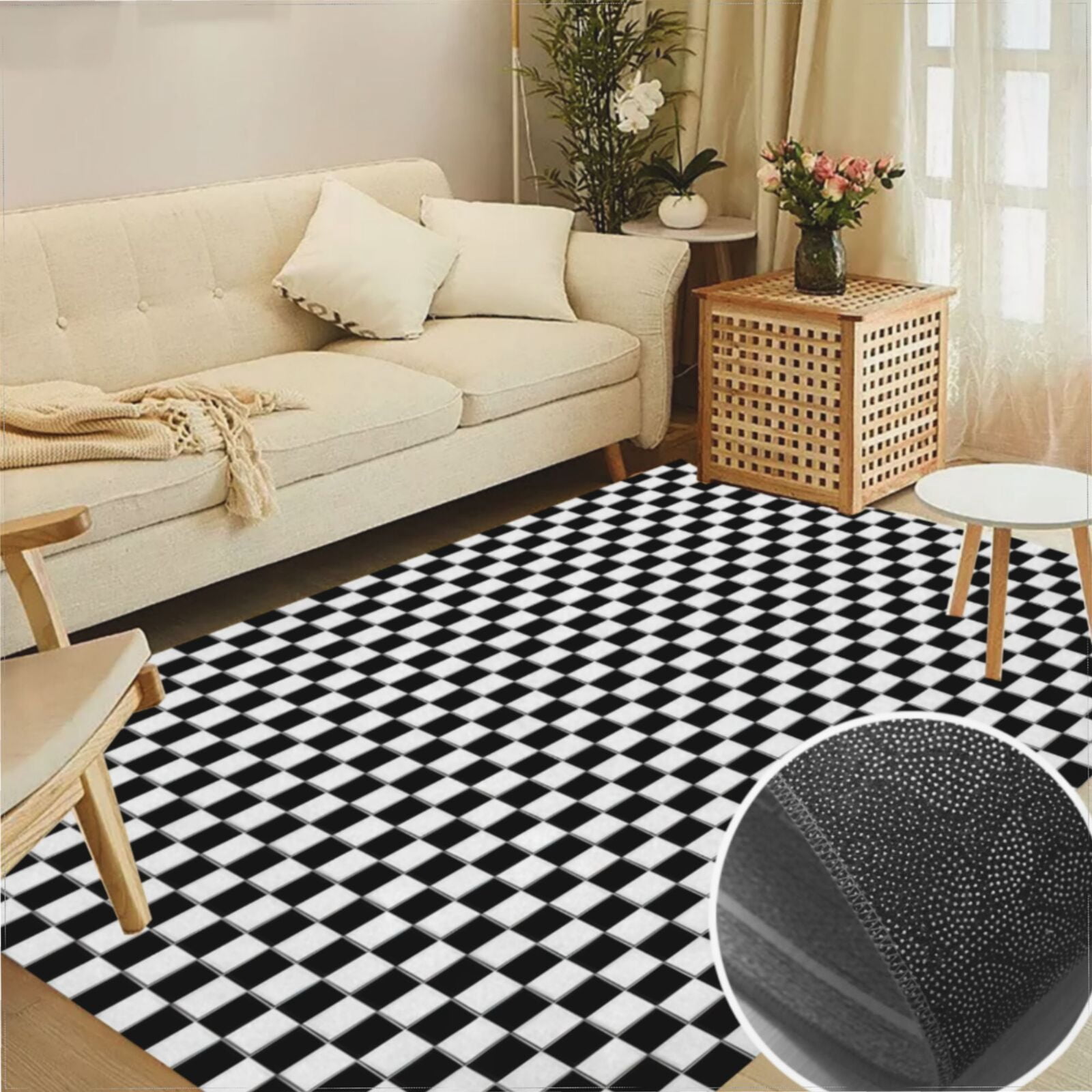 Chequered Flag Back Lacing Backless Adult Home Decor Bedroom Living ...
