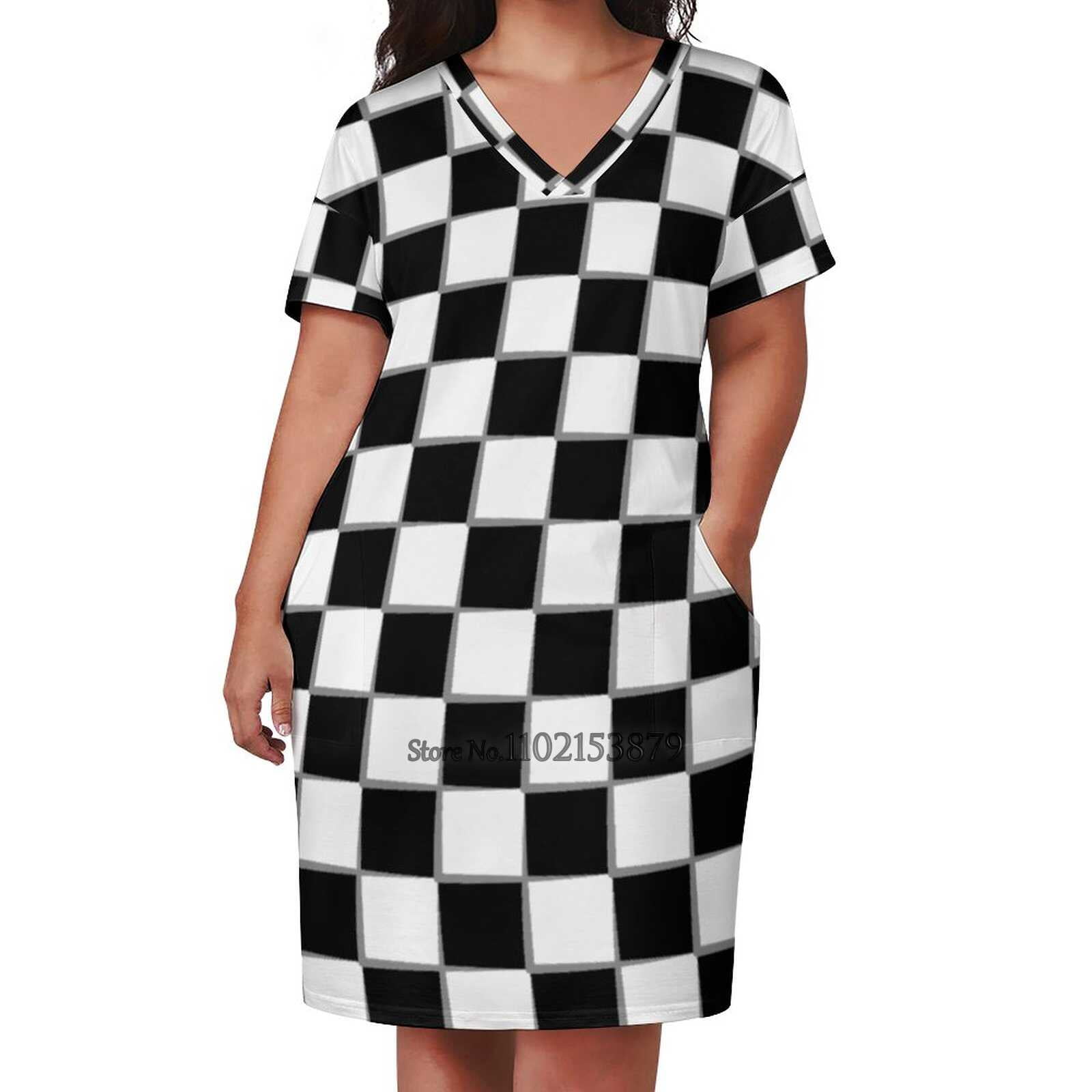 Chequered Flag Back Lacing Backless Dress Square Neck Dress Sweet Elegant Dress Indycar Sbk ...