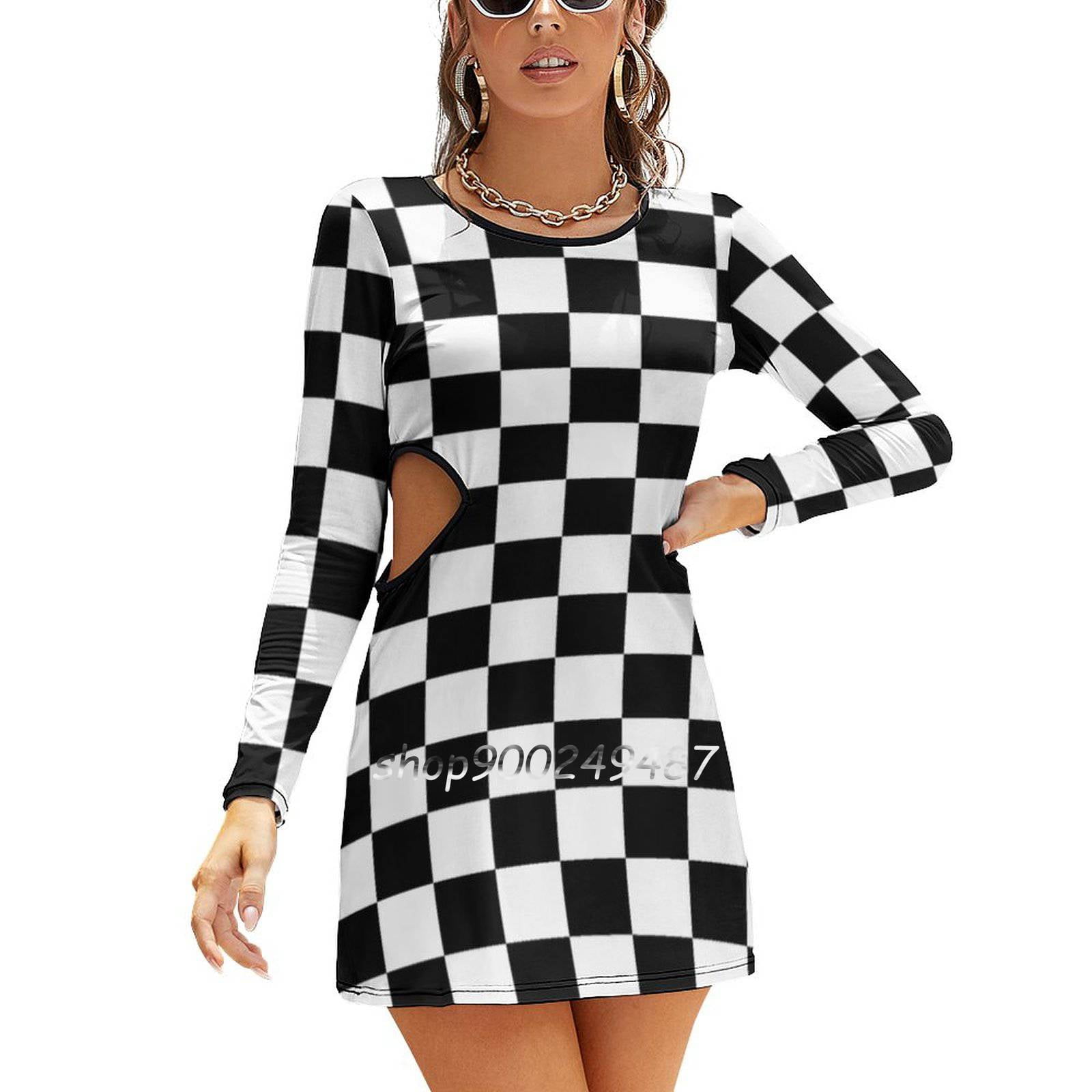 Chequered Flag Leggings-Checkered Racing Car Winner Jeggings Evening ...