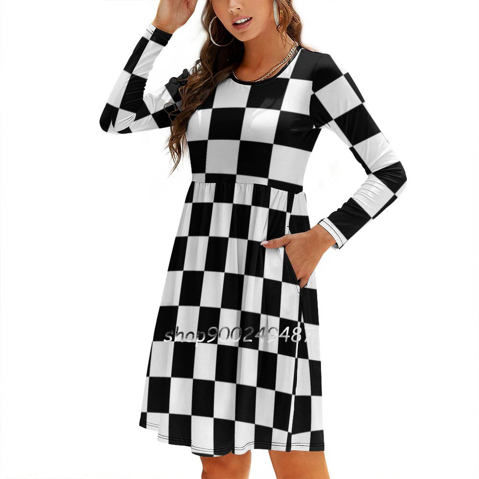 Chequered Flag Leggings-Checkered Racing Car Winner Jeggings Evening ...