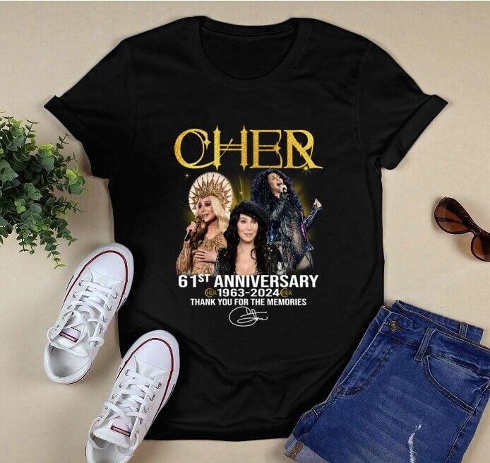 Cher 61St Anniversary 1963 2024 Thank You For The Memories Shirt,Tour ...
