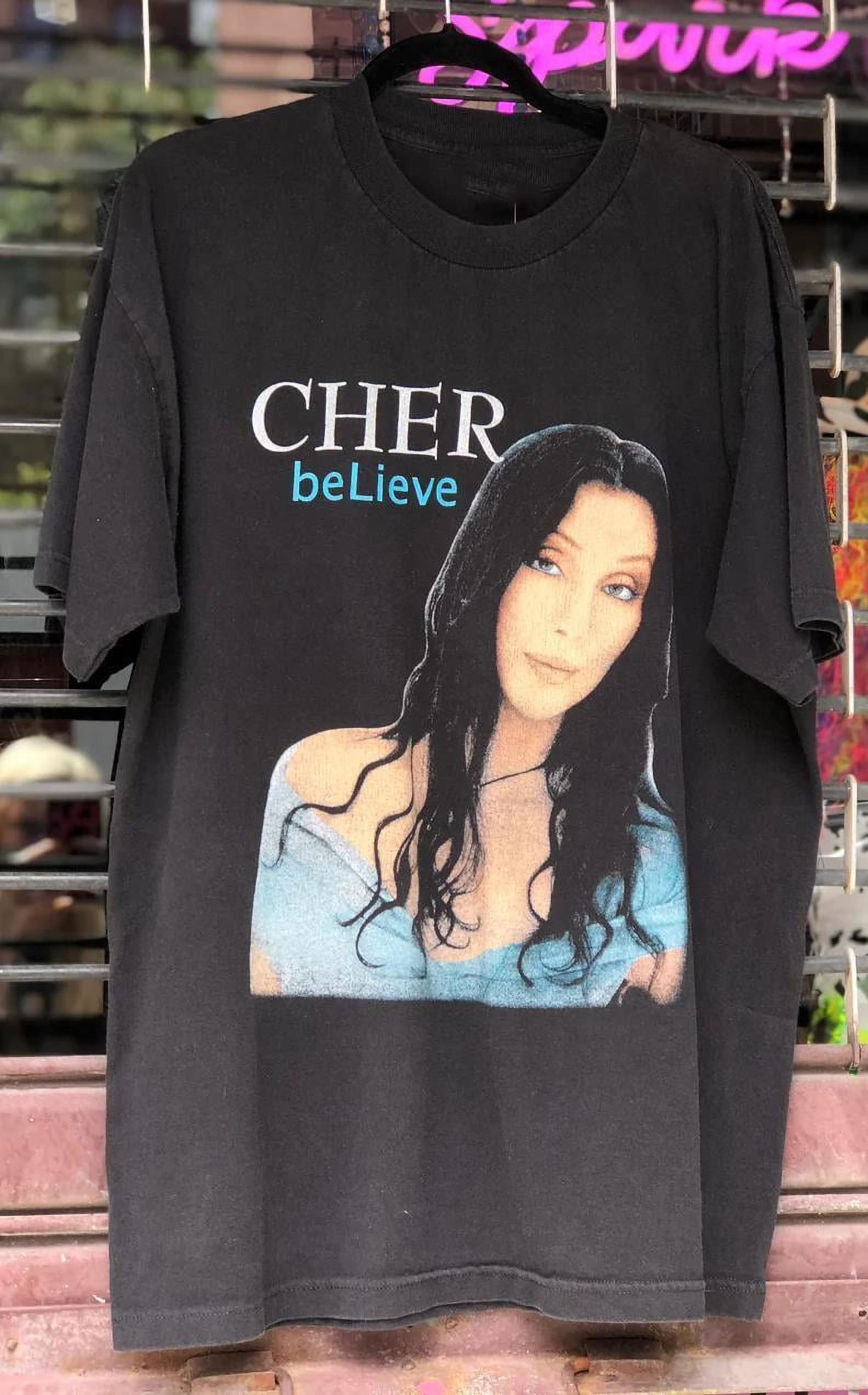 Cher Believe Tour Gift For Fan Black All Size Unisex Shirt AG942 ...
