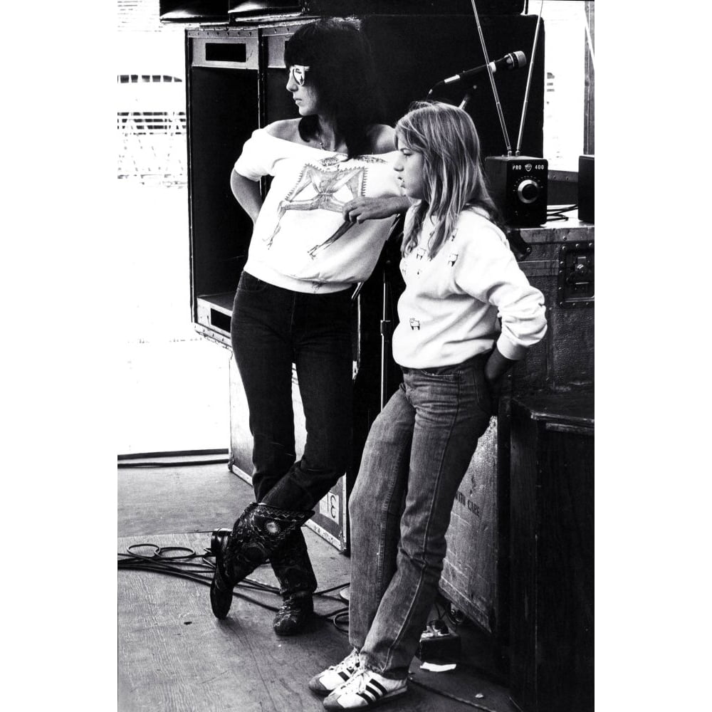 Cher & Chastity Bono, 1980s. Photo by Adam Scull (Cher03788) Poster Print (16 x 20) - Walmart.com