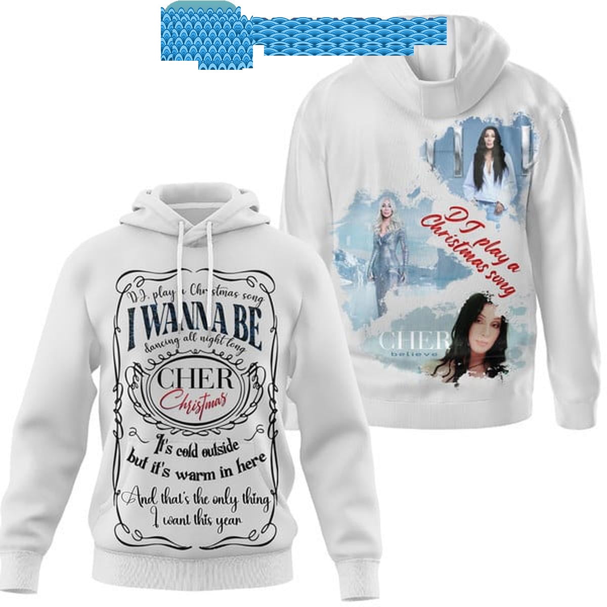 Cher DJ Play A Christmas Song Hoodie T-Shirt - Walmart.com